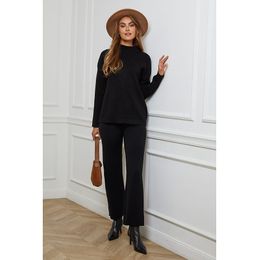 Soft Cashmere 2tlg. Outfit in Schwarz - 38/40