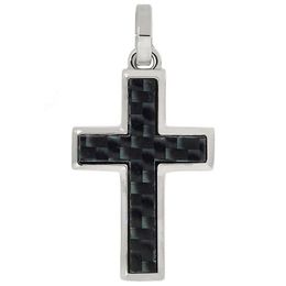 Firetti Kettenanhänger Schmuck Geschenk Halsschmuck Anhänger für Halskette Kreuz, Made in Germany, schwarz