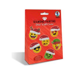 URSUS Diamanten-Bastelset "X-mas Smiley" in Bunt