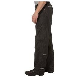 Mendler Regenhose VAUDE "Fluid Full-zip Pants II" Gr. 4XL, N-Gr, schwarz Hosen Regenhosen