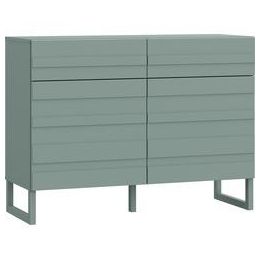 Sideboard FORTE Sideboards Gr. B/H/T: 109,9cm x 82,4cm x 41,6cm, 2 St., grün (salbei)