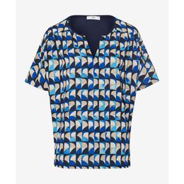 Brax Damen Shirt Style CAELEN, Blau, Gr. 46