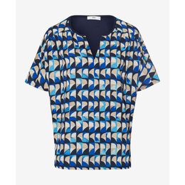 Brax Damen Shirt Style CAELEN, Blau, Gr. 34