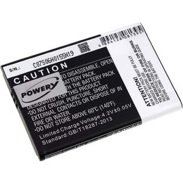 Powery Akku für Panasonic Typ KX-PRA10 Akku 1750 mAh (3.7 V), schwarz