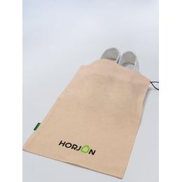 Horjun Schuhbeutel Schuhsäcken 40cm x 28cm, Schuh Tasche, 4 Stück, 100% Baumwolle, Kattun Stoffe, beige
