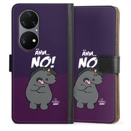 DeinDesign Handyhülle Einhorn Pummel & Friends Pummeleinhorn Ähm Nö Grummel, Huawei P50 Pro Hülle Handy Flip Case Wallet Cover Handytasche Leder