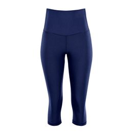 WINSHAPE Leggings 3/4 Functional Comfort HWL217C mit V-Shape Applikation und Core-Bund, blau