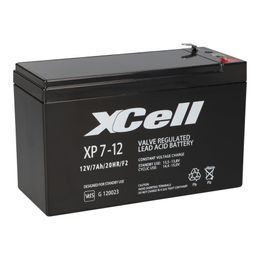 XCELL Bleiakku XP7-12 - F2 12V 7 Ah Pb 6,3mm Anschluss Bleiakkus