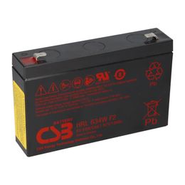 CSB Hochstrom Bleiakku HRL634W - 6V 8,2Ah Faston 6,3mm Bleiakkus