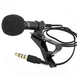 TradeNation Mikrofon Lavalier Ansteck Mikrofon 3.5mm Clip microphone Phone Laptop 1.5m (1-tlg), Ansteckclip