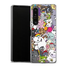 DeinDesign Handyhülle Pummeleinhorn Pummel & Friends Freundschaft Friendship Wimmelbild, Sony Xperia 1 IV Silikon Hülle Bumper Case Handy Schutzhülle