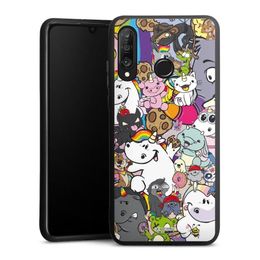 DeinDesign Handyhülle Pummeleinhorn Pummel & Friends Freundschaft Friendship Wimmelbild, Huawei P30 Lite Silikon Hülle Premium Case Handy Schutzhülle