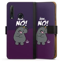 DeinDesign Handyhülle Einhorn Pummel & Friends Pummeleinhorn Ähm Nö Grummel, Huawei Honor 20 Lite Hülle Handy Flip Case Wallet Cover, schwarz