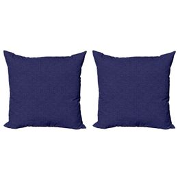 Abakuhaus Kissenbezüge Modern Accent Doppelseitiger Digitaldruck, (2 Stück), Indigo Königliche Paisley-Entwurf, blau
