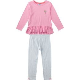 Sanetta Schlafanzug, 2-teilig, Baumwolle, für Babys und Kleinkinder, pink, 116