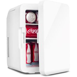 10L Mini Kühlschrank,2 in 1 Warm- und Kühlbox tragbar 12V/220V /230V weiß - Weiß - Puluomis