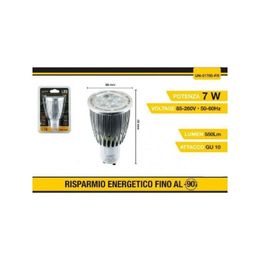 Meditrade GmbH Trade Shop Traesio - led kob lampe GU10 strahler 7 w 550 lm kaltes licht 6500K UN-01705F