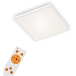 Cct led Panel Briloner leuchten frameless, 12 w, 1600 lm, IP20, weiß, Kunststoff-Metall, Dimmbar, mit Fernbedienung, cct, 29,5 x 29,5 x 7 cm