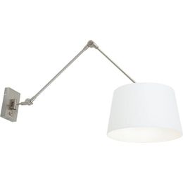 Steinhauer wandlamp Prestige chic - leinen - metall - 9723ST - Leinen