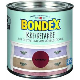 BONDEX - Kreidefarbe 500 ml, antik rot Vintagefarbe Möbelfarbe Holzschutzfarbe
