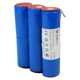 TRADESHOP Ni-MH Akku 7,2V / 3000mAh ersetzt Gardena Wolf Bosch Accu6 2510-00.631.00 2505-00.620.00 2500-00.630.00 für Wolf Grasschere Bosch ags, AGS10-6, ahs