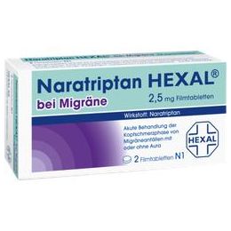 HEXAL® Naratriptan Hexal bei Migräne 2,5 mg Filmtabletten 2 St