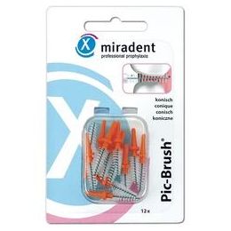 HAGER PHARMA Miradent Interd.Pic-Brush Ersatzb.konisch orange 12 St