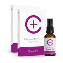 Kontrollset 2 Vitamin B12 Test+Vitamin B12 Spray 1 St