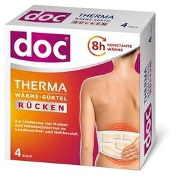 HERMES Arzneimittel DOC Therma Wärme-Gürtel Rücken 4 St
