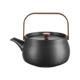 Asa teekanne mit Holzgriff, black