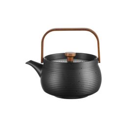 Asa teekanne mit Holzgriff, black