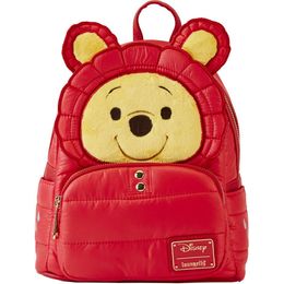 Winnie Pooh Winnie The Pooh Loungefly - Puffer Jacket Cosplay Mini-Rucksack rot gelb