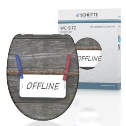 Schütte Schütte WC Sitz OFFLINE, Duroplast Toilettendeckel mit Absenkautomatik Motiv