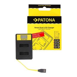 Patona Smart Dual LCD USB Ladegerät für Canon NB-13L Kamera-Ladegerät (600