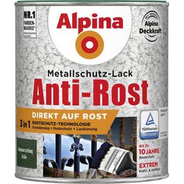 Alpina Metallschutzlack Alpina Metallschutz-Lack Hammerschlag 750 ml grün