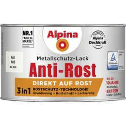Alpina Metallschutzlack Alpina Metallschutz-Lack Anti-Rost 300 ml weiß