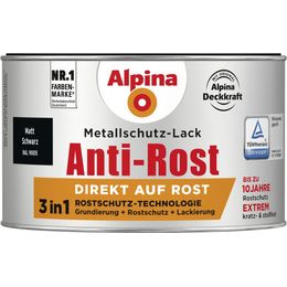 Alpina Metallschutzlack Alpina Metallschutz-Lack Anti-Rost 300 ml schwarz