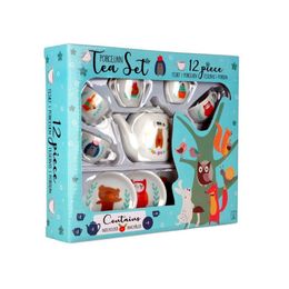 suebidou Spielgeschirr 12-teiliges Tee-Set zum Spielen mit tollen Illustrationen