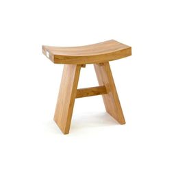 Vcm Gartenstuhl Hocker Teakholz Sitzhocker Holzhocker Höhe 47cm