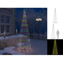 vidaXL Künstlicher Weihnachtsbaum Weihnachtskegelbaum 330 Bunte LEDs Dekoration 100x300 cm