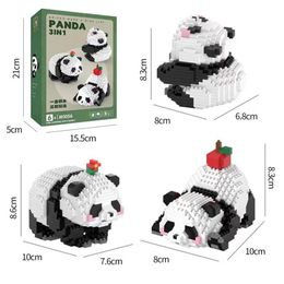 XDeer Spielbausteine 3 in1 Panda Mini Bausteine