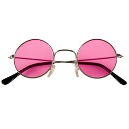 Metamorph Kostüm Hippie Brille rosa