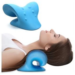Runxizhou Nacken-Massagegerät Nacken-Schulter-Massage Kissen Nacken Massagegerät Cervical Traktion
