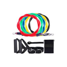 Daskoo Gymnastikbänder Resistance Bands 11 Stück Fitnessband bis zu 100 LBs