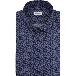 Seidensticker Businesshemd, Slim-Fit, Kent-Kragen, für Herren, blau, 38