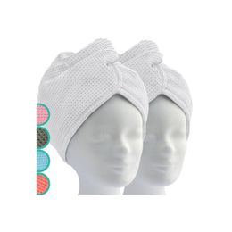 ELEXACARE Turban-Handtuch Haarturban mit Knopf