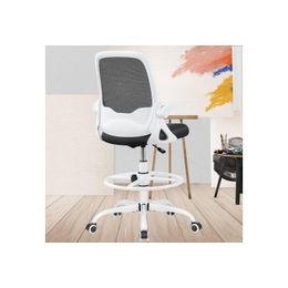 KERDOM Bürostuhl (Bürostuhl ergonomisch: Schreibtischstuhl mit verstellbarem Sitz)