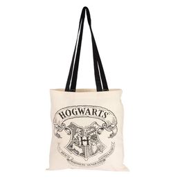 United Labels® Tragetasche Harry Potter Stoffbeutel mit langen Henkeln – Hogwarts Wappen Beige