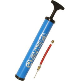 SPORTIKEL24 Luftpumpe Ballpumpe klein und handlich Farbe Blau