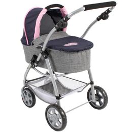 Bayer Chic 2000 Kombi-Puppenwagen EMOTION ALL IN 3in1 in melange grau-navy